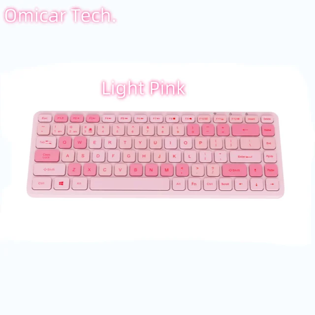 84 Keys Chocolate Keycap Mini Keyboard 2.4ghz Wireless Keyboard Office ...