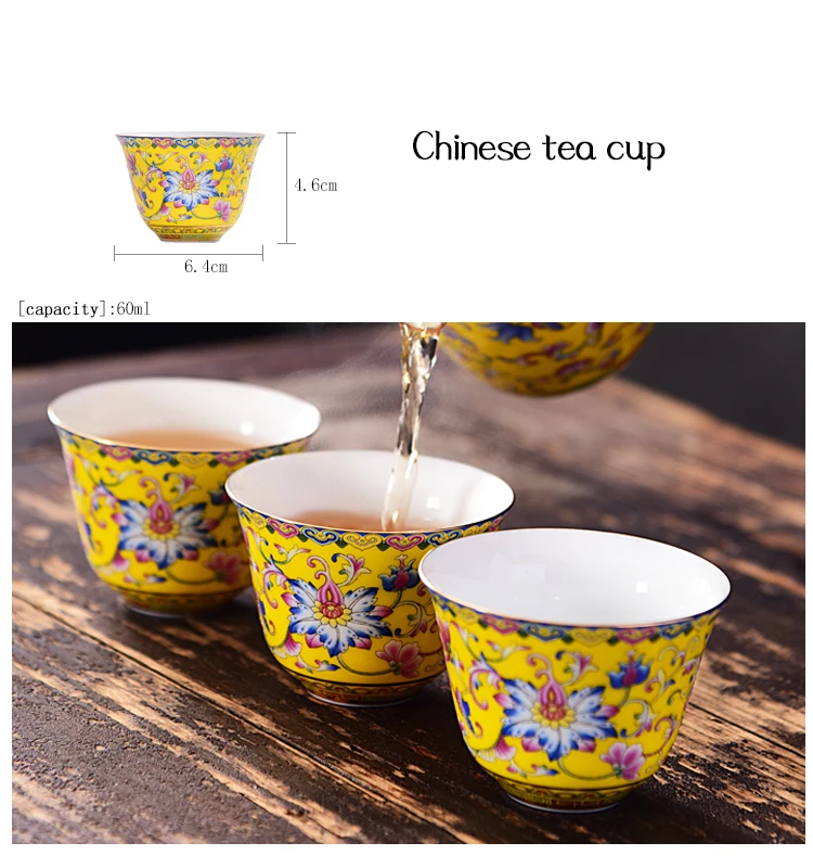 Ceramic Porcelain Chinese Tea Cup Set Gift Logo - Buy Chinese Tea Cups ...