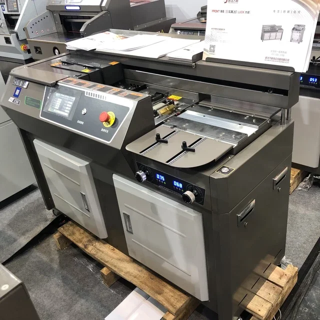 110v Electricity Automatic Glue Binding Machine Notebook A4 Perfect Binder Tender Booklet Book ...