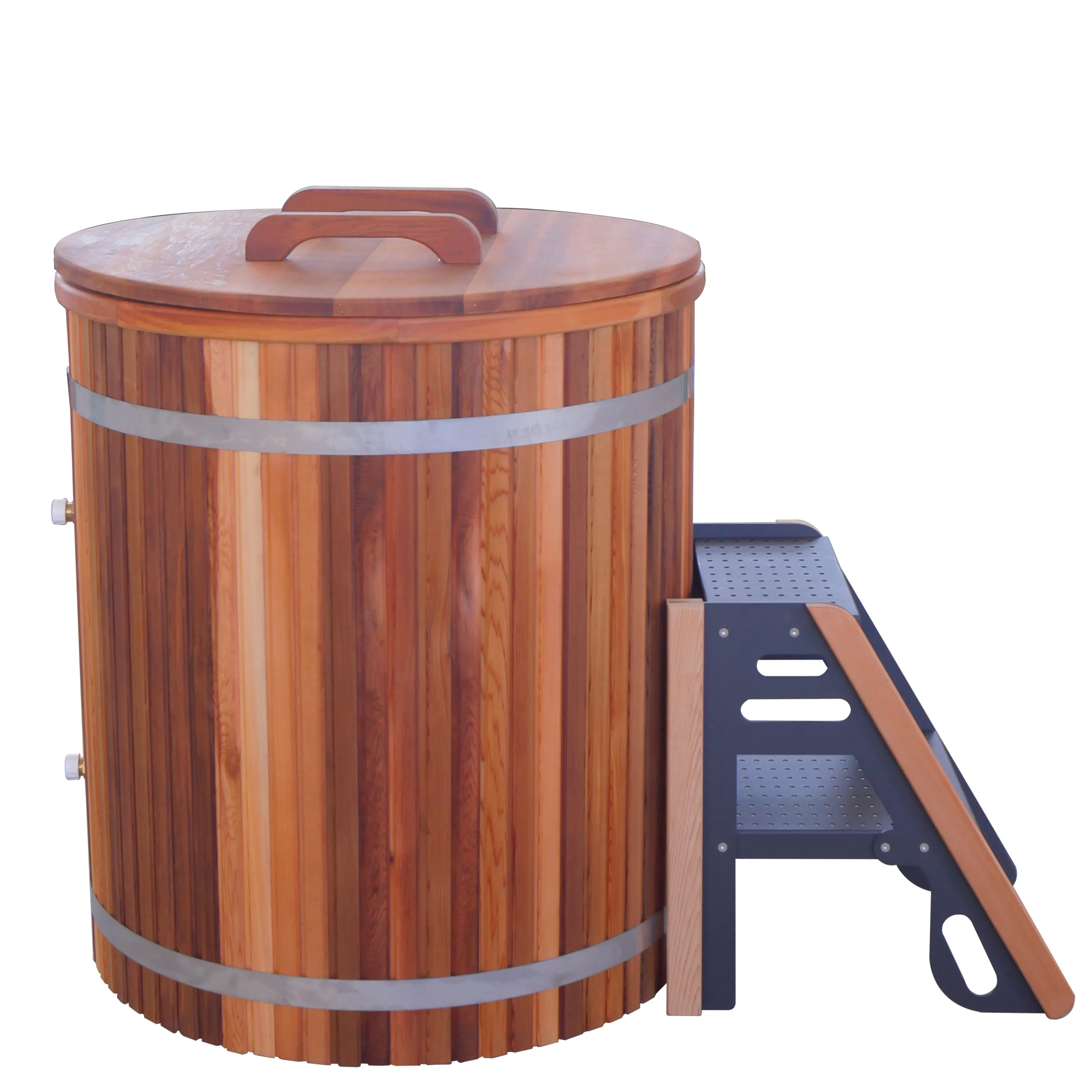 ICEGALAX Wooden Cold Plunge Recovery Barrel - Smart Ice Therapy