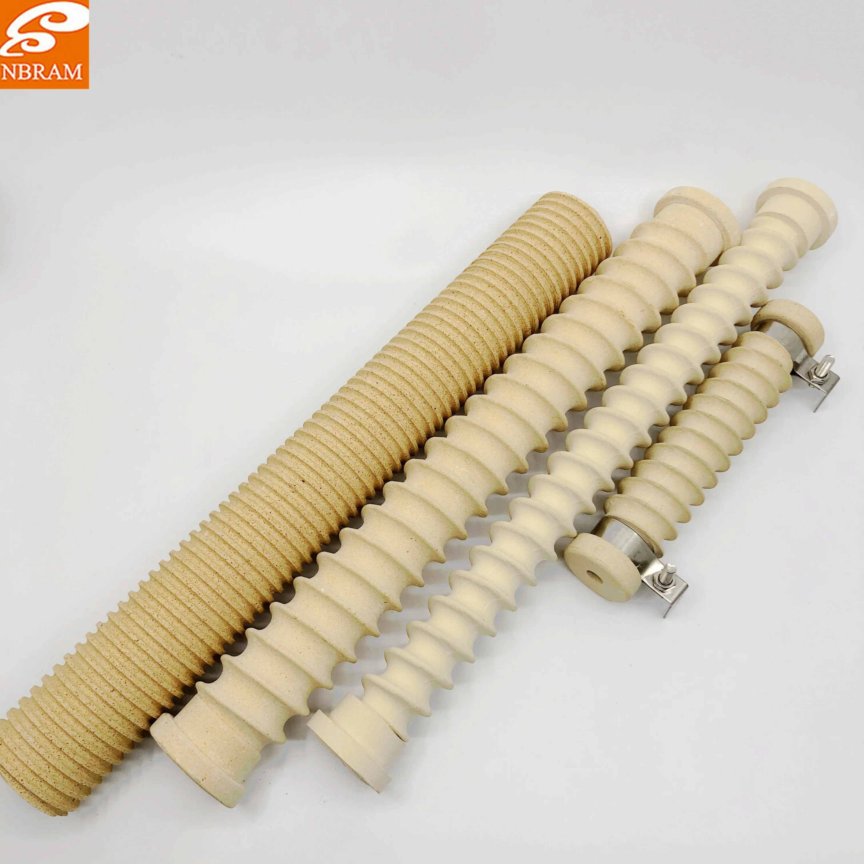 Cordierite Grooved Ceramic Insulator For Wirewound Power Resistor And ...