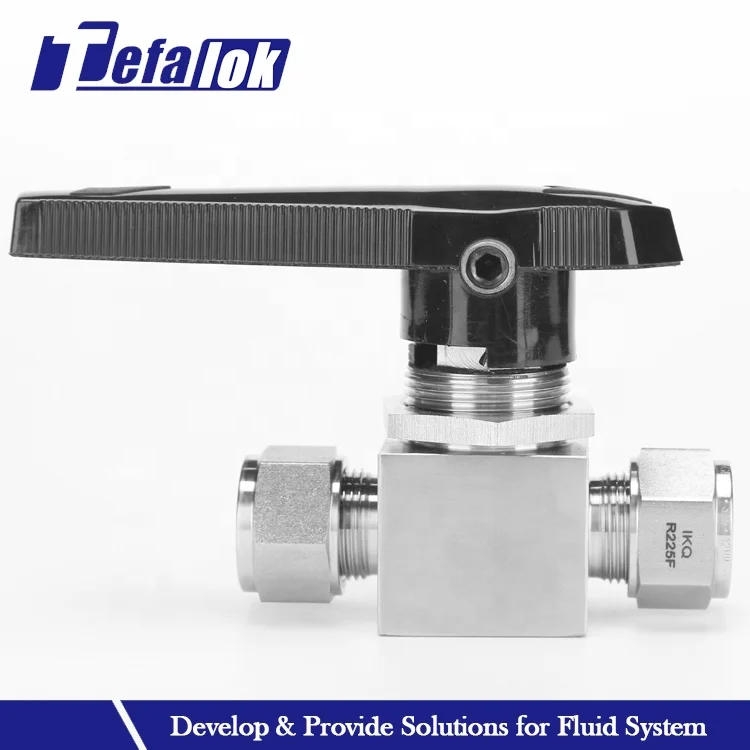 Ss316 Instrumentation 2 Way Union End Ball Valve Trunnion Mounted Ball ...