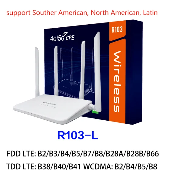 4G CPE Router With Sim Card Slot 4G Broadband Wireless Router 4G LTE ...