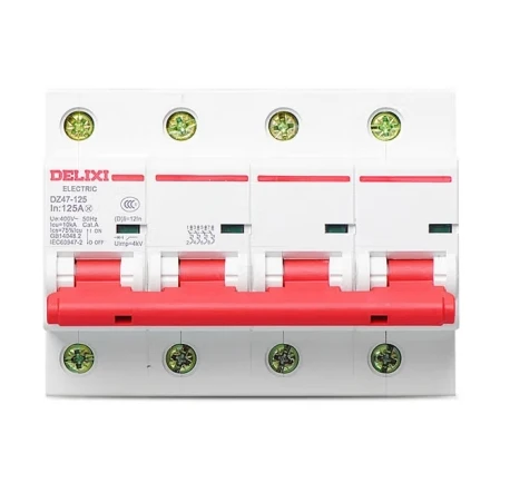 MCB DELIXI DZ47-125 63A 80A 100A 125A 1P 2P 3P 4P 10KA High Current Circuit Breaker| Alibaba.com