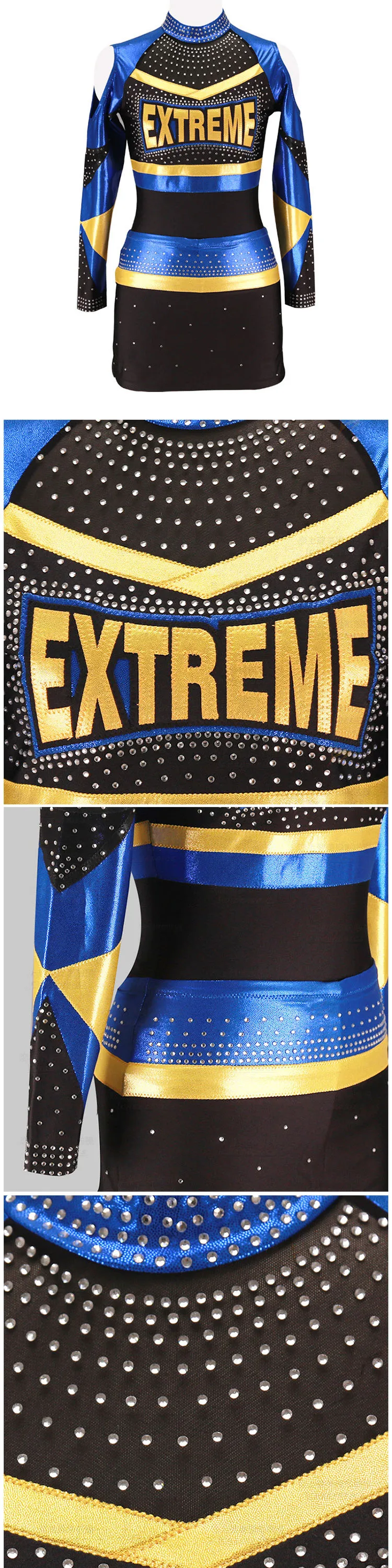 Custom Cheer Dance Costumes with Sublimation Printing