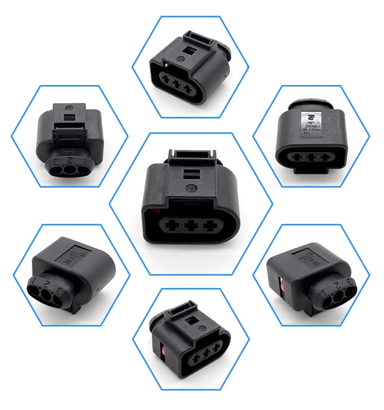 3 Pin Female Waterproof Connector for VW | TE Connectivity Adapter with ...