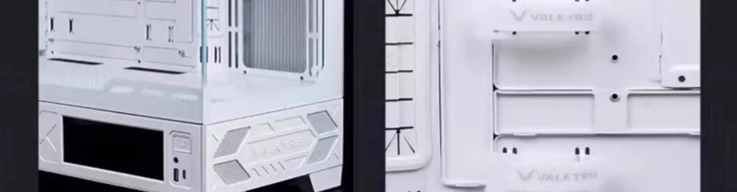 Valkyrie VK03 White Aluminum Mid Tower Gaming PC Case with 360 Water ...