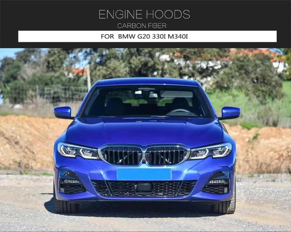 Carbon Fiber Auto Engine Hoods for BMW G20 G28 3 Series 2019-2020 ...