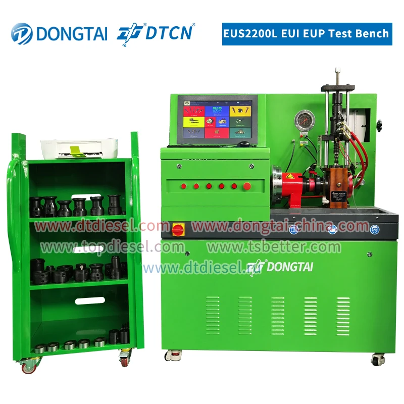 Eus2200l Eui Eup Test Bench With New Cambox And Computer Display Screen