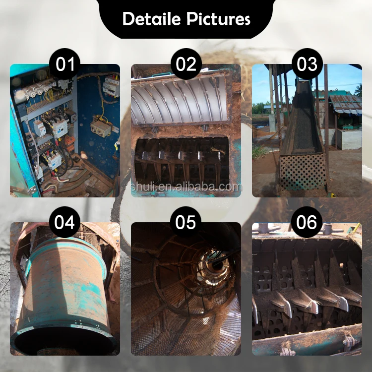 Automatic Extracting Coconut Husk Fiber Machine Coconut Shell Fiber ...