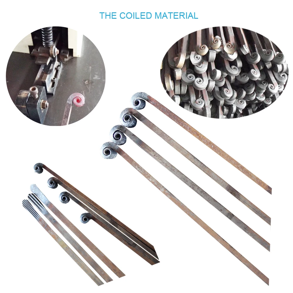 Dh-16a & 16b Metal Wrought Iron Flat Bar Strip And Rod Coiling Machine ...