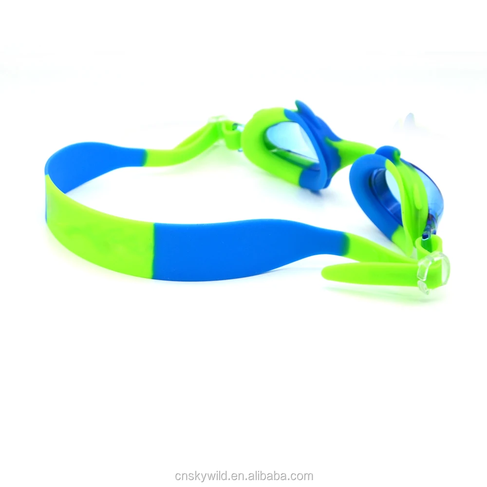 New Custom Kids Cartoon Funny Wide View Free Swim Anti Uv Silicone Anti ...