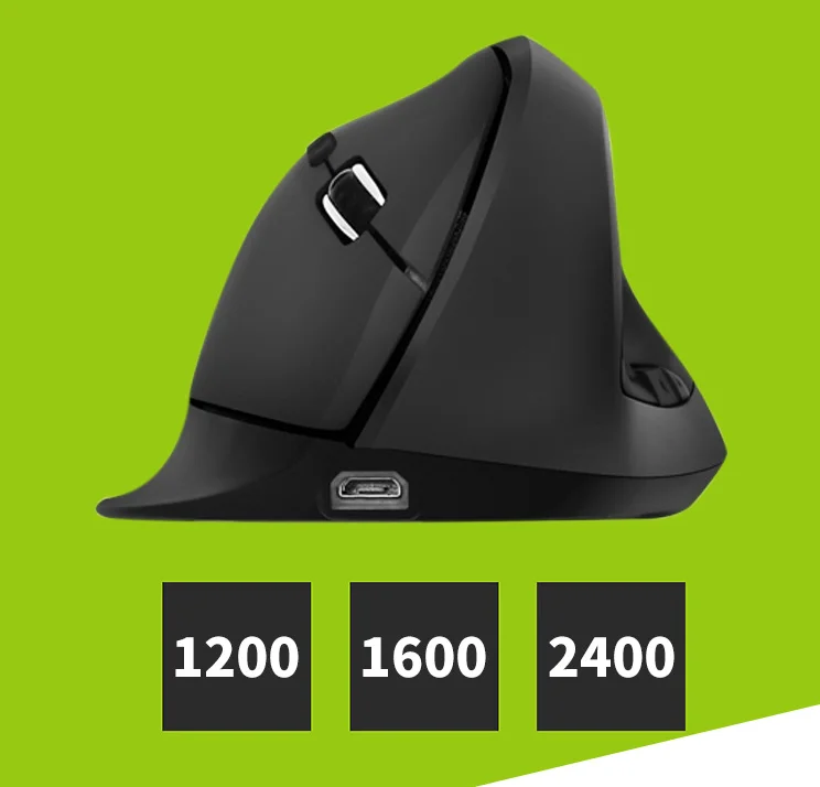 Wireless Rechargeable Vertical Mouse Rgb Mouse Gaming 2.4ghz Wired ...