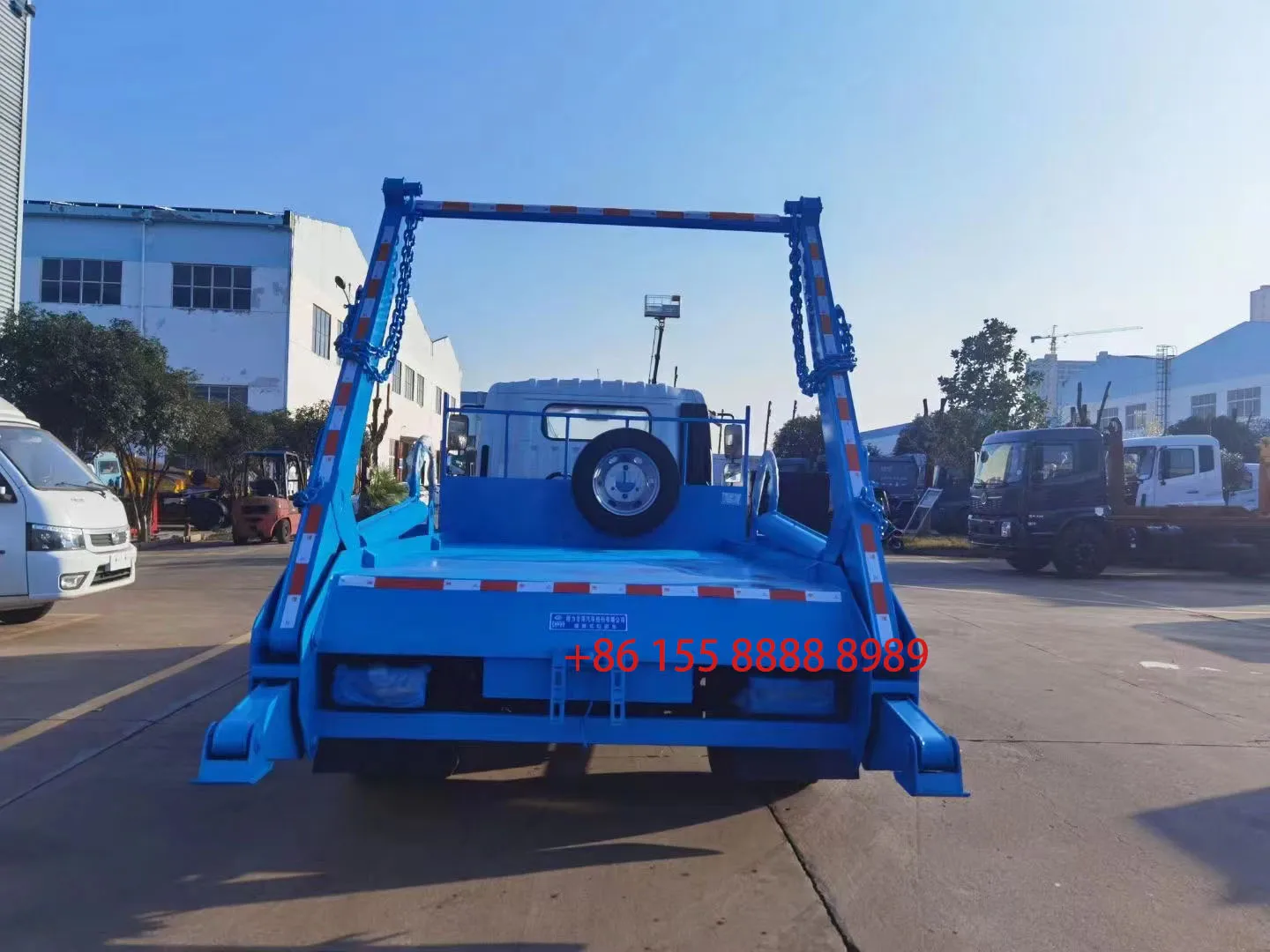 Dongfeng Lhd/rhd Swing Arm Container Rear Loader Arm Roll Garbage Truck ...