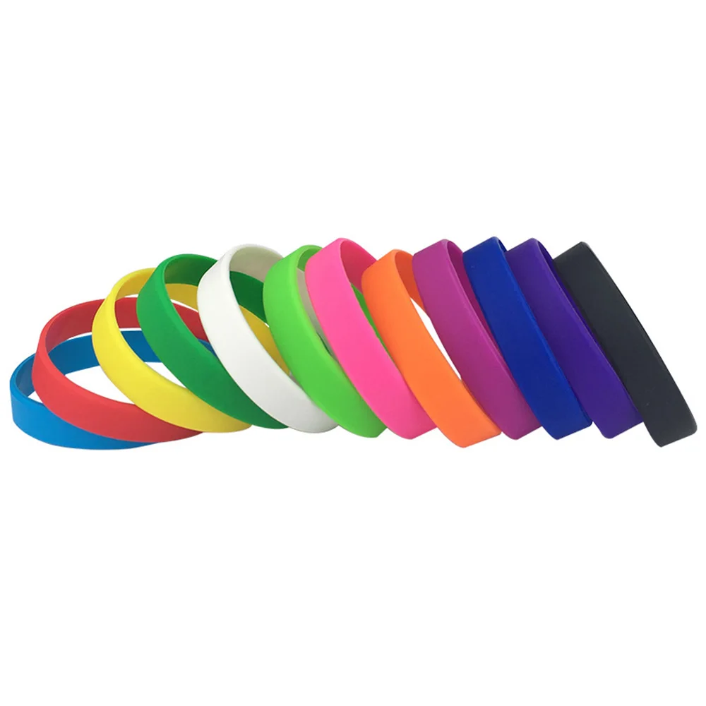Custom Personalized Rubber Wristbands Cheap Silicone Bracelets with ...