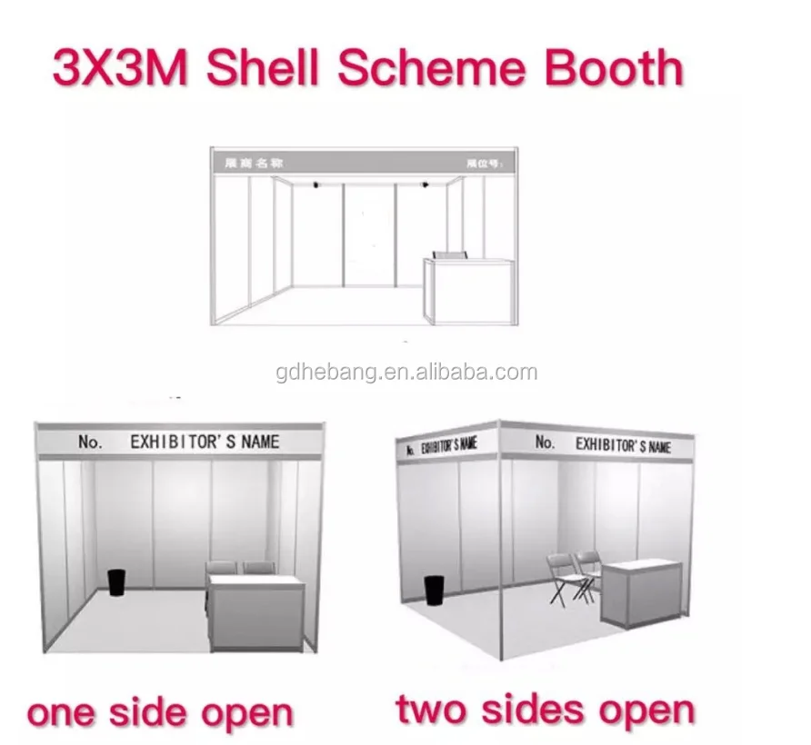 Aluminum Exhibition Booth Aluminum 3x3 Size Aluminum Exhibition Booth ...