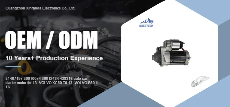 31407197 36010074 36012434 438318 Auto Car Starter Motor For 13- Volvo ...