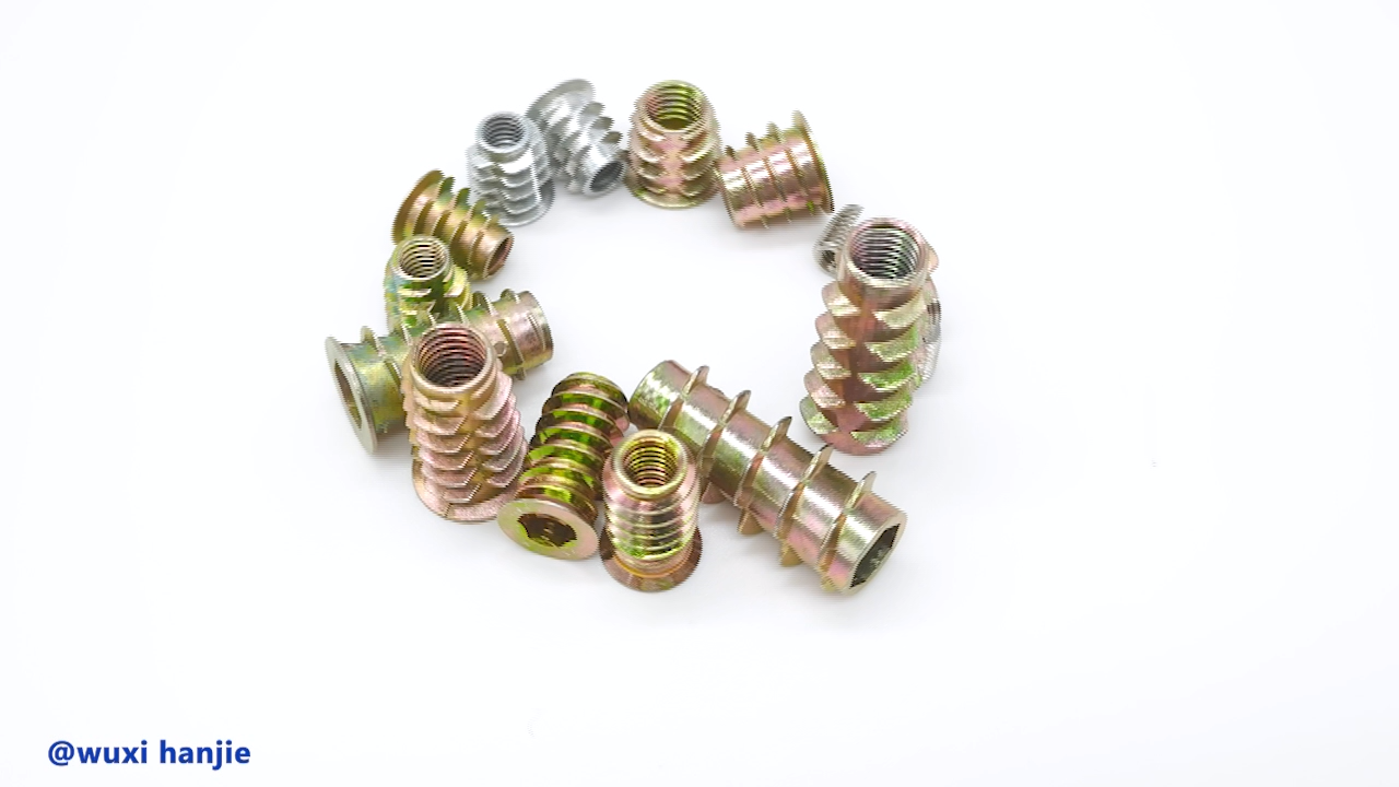 Flanged Brass Insert Nut Stainless Steel Ss304 Slotted Self-tapping ...