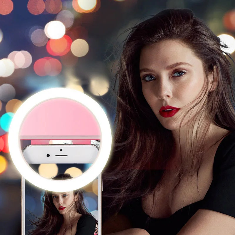 USB Charge LED Selfie Ring Light for Iphone Supplementary Selfie ...