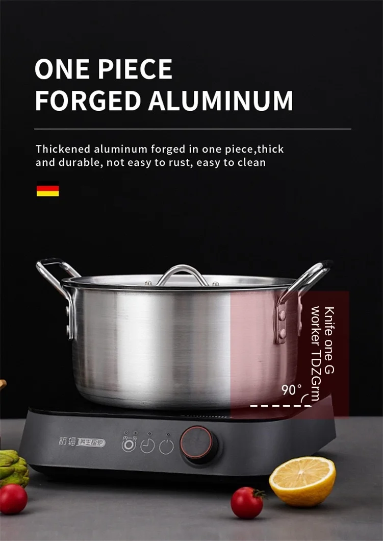 7-Piece Lightweight Classic Stainless Steel Cookware Set for Soup Pot ...