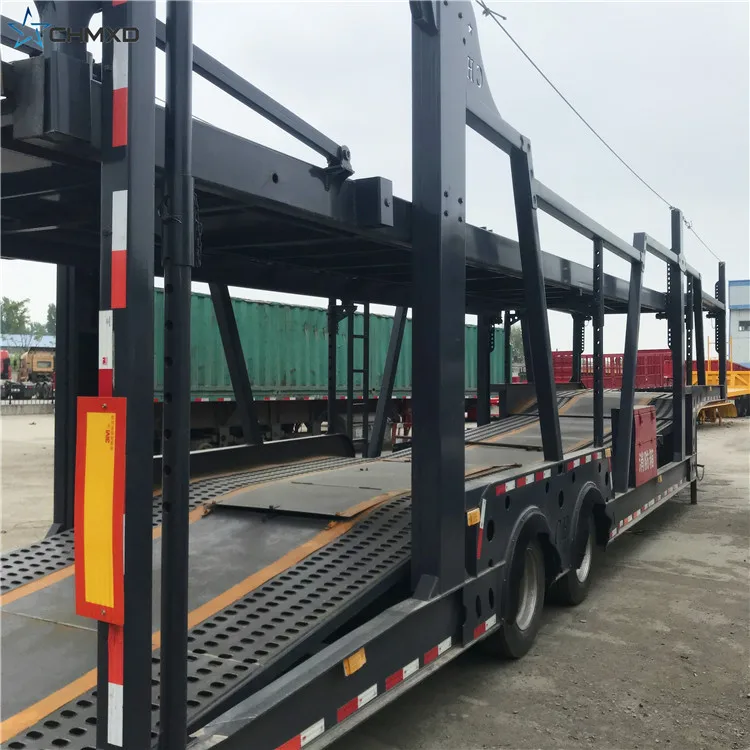 2 Axles Vehicle Transport Car Carrier Truck Semi Trailer - Buy Car ...
