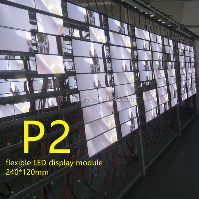 Flexible Display Flexible Led Display Panels Advertising Video Wall P1 ...