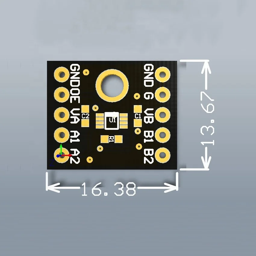 Taidacent Txs0102 2 Bit Bidirectional Voltage Level Shifter 3.3v To 5v ...