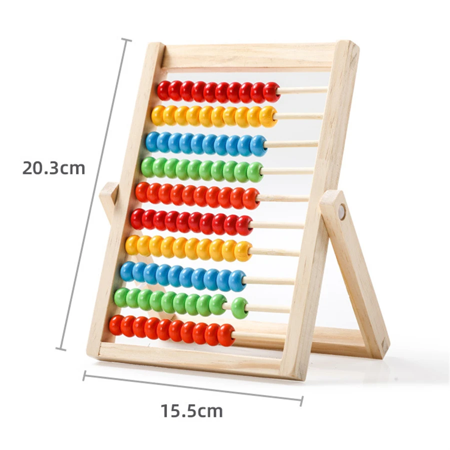 Wooden Sensory Abacus Math Manipulatives Kindergarten Counting Rack ...