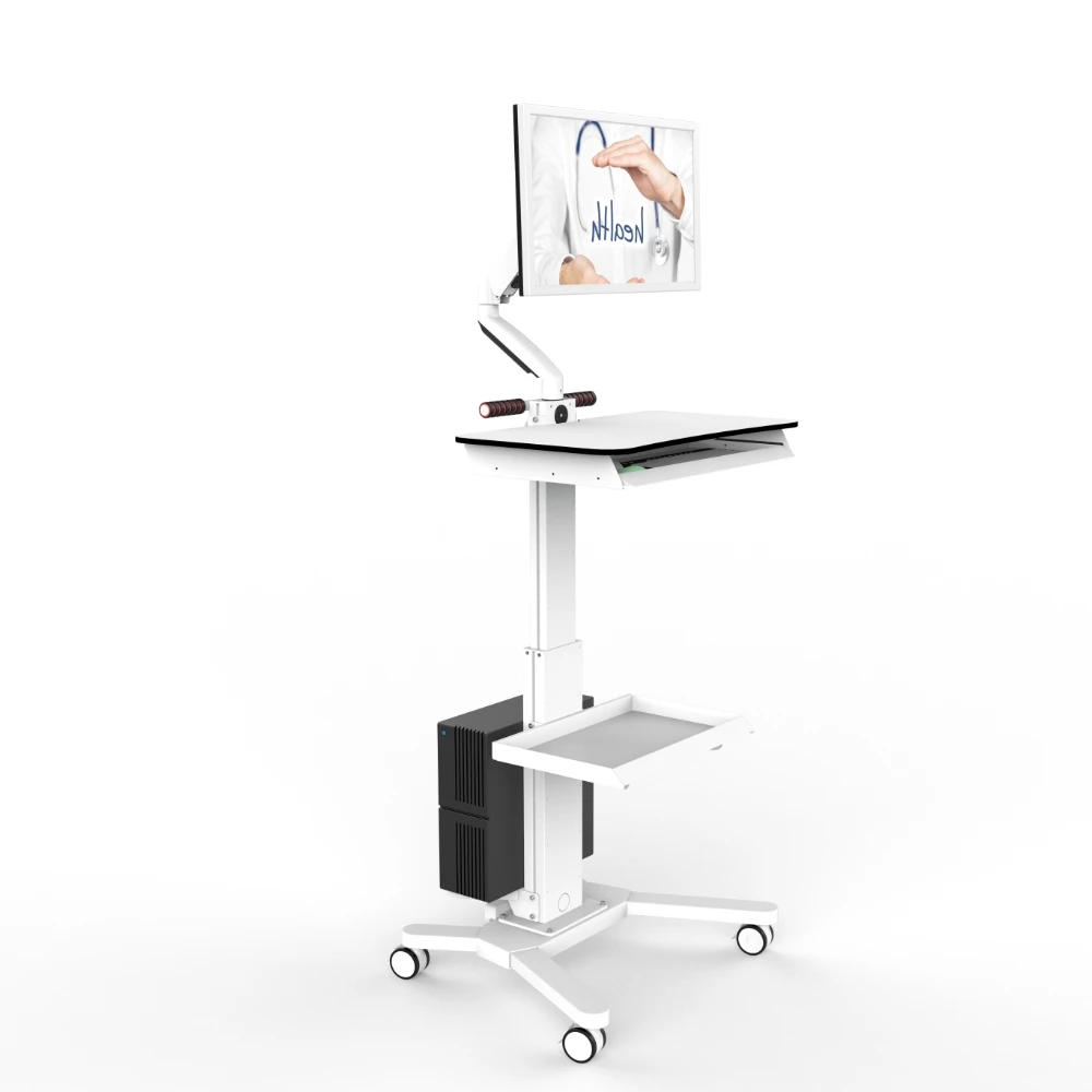 Medical Monitor Cart - Mobile Workstation for Hospitals