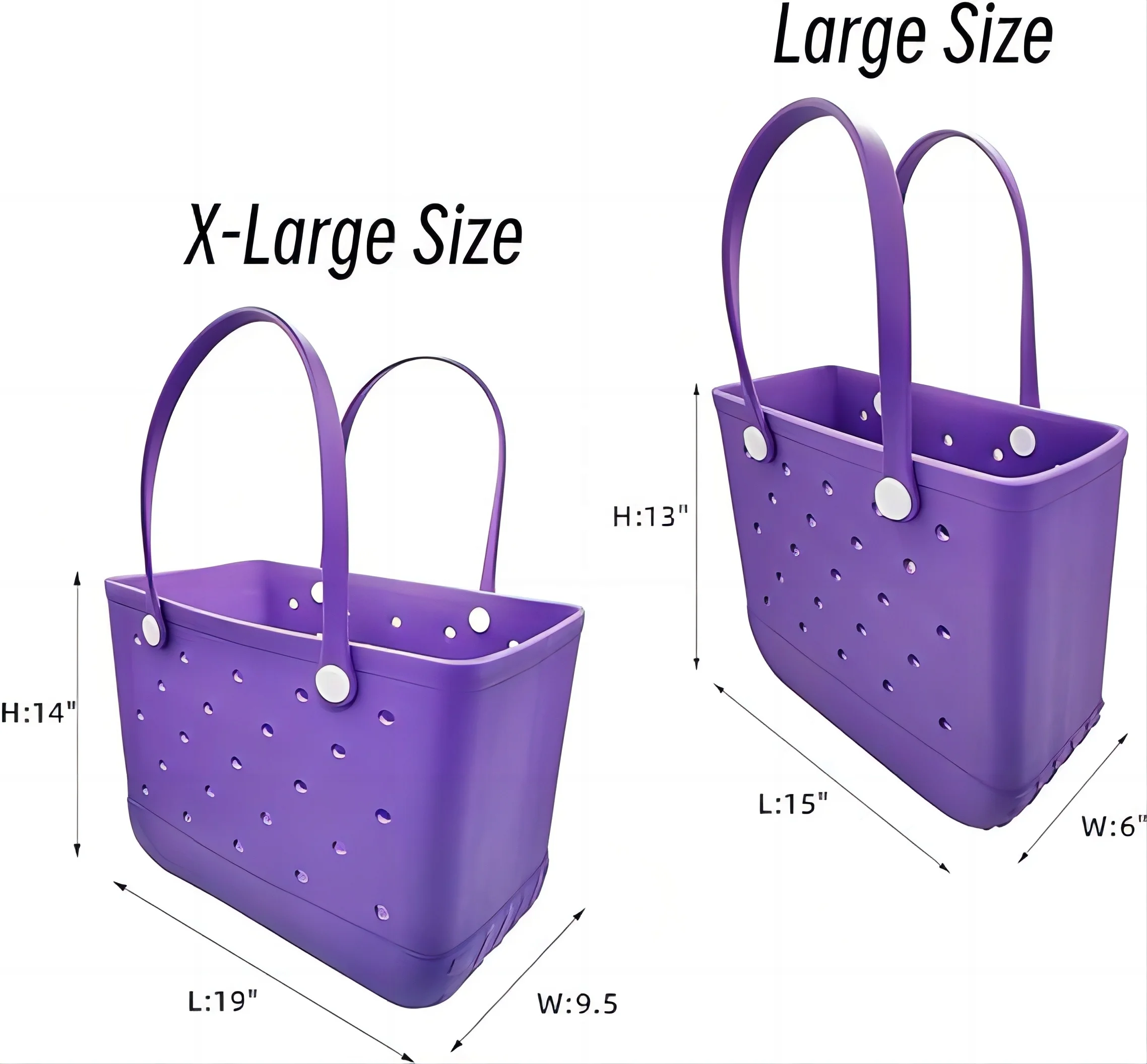 Large Rubber Beach Bag For Men And Women Eva Tote Bag Waterproof Travel ...