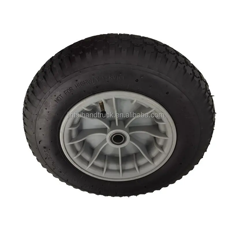 Beach Cart Inflatable Rubber Wheel 4.00-8 With Plastic Hub Wagon Cart ...