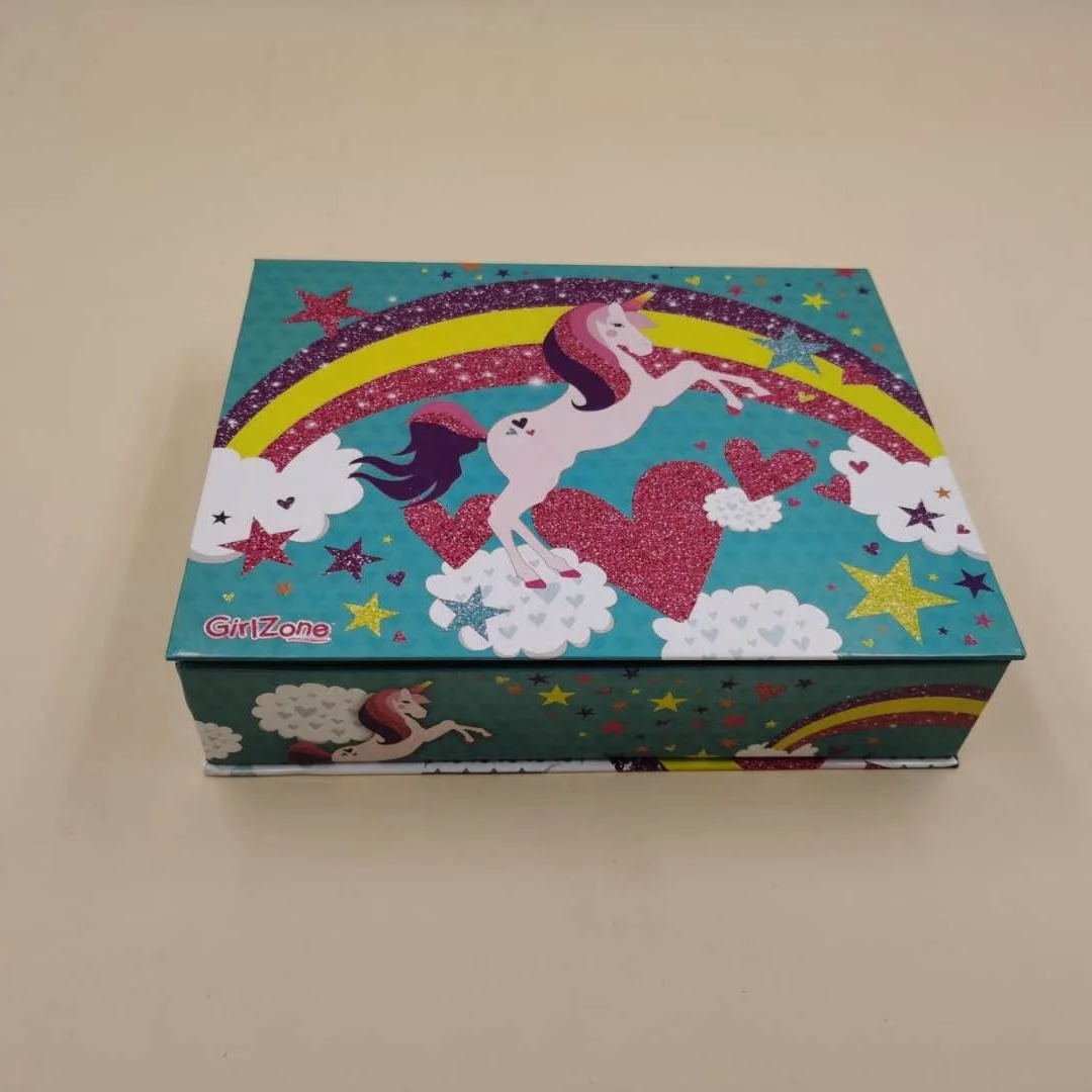 45pcs Unicorn Writing Set Toy Sticker Spark Paper Board Color Design ...