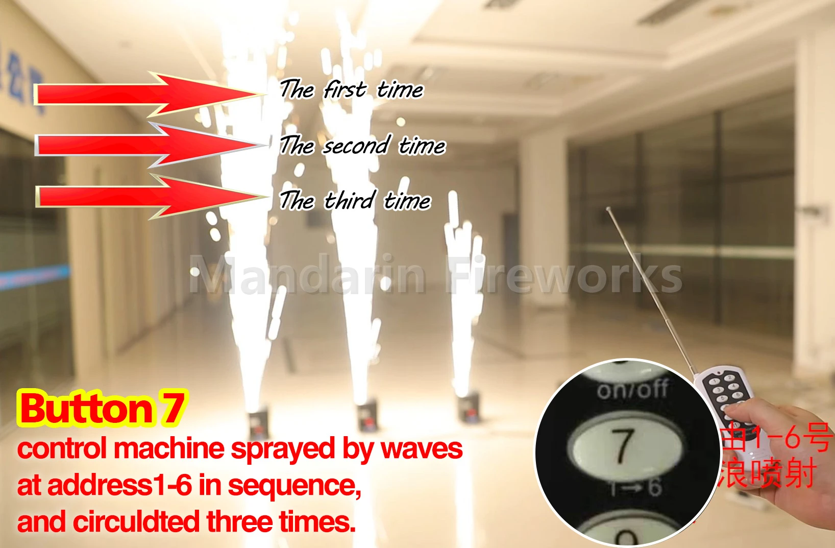 600w Cold Pyro Mini Sparkler Electronic Spark Wedding Fireworks Machine ...