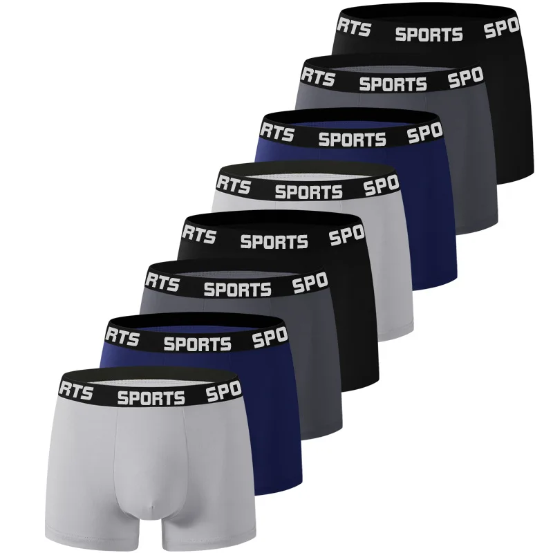 Men's Trendy High-Elasticity Sports Underwear Straight-Cut Fitness ...