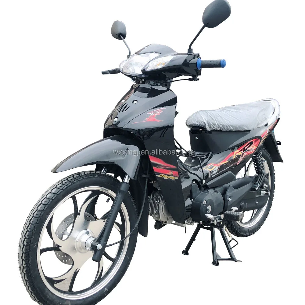 New 125cc Docker Motorcycle - Red 4-Stroke Engine, Chain Transmission ...