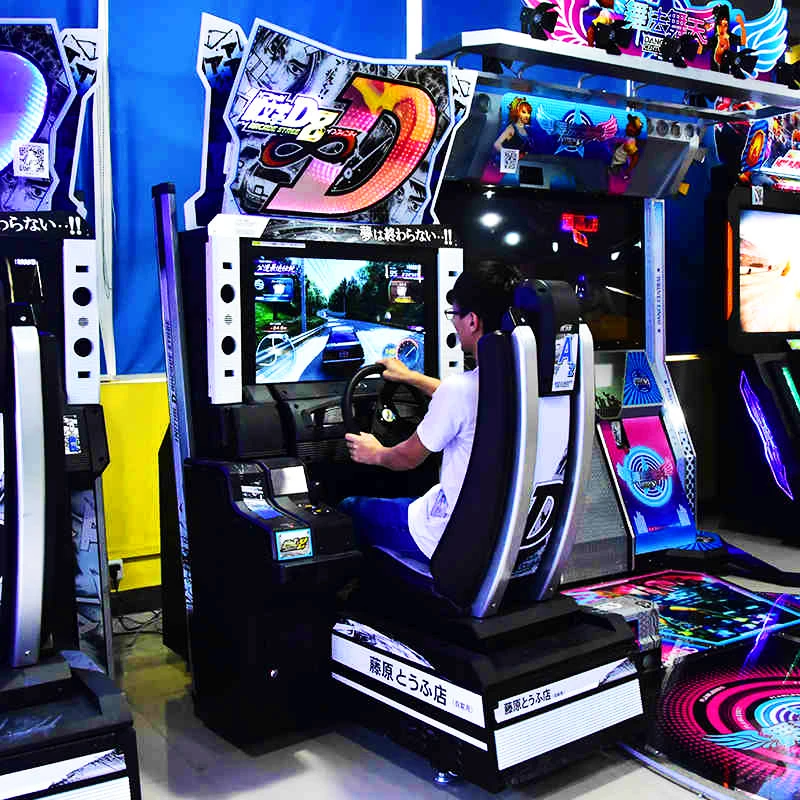 Funspace Coin Operated Driving Car Simulator Video Game 32 Lcd Initial ...