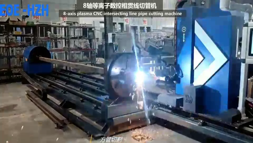 H Beam Cnc Plasma Bevel Cutting Machine For Metal Fabrication Structure ...