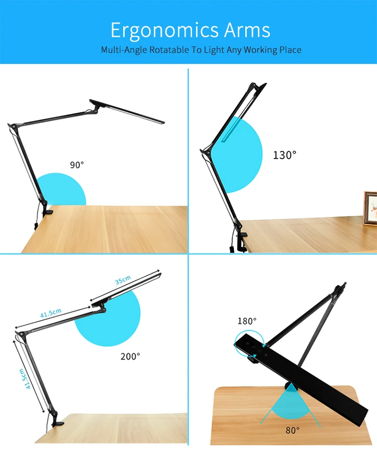 Intertek Led Desk Lamps - Adjustable, Dimmable, and Durable