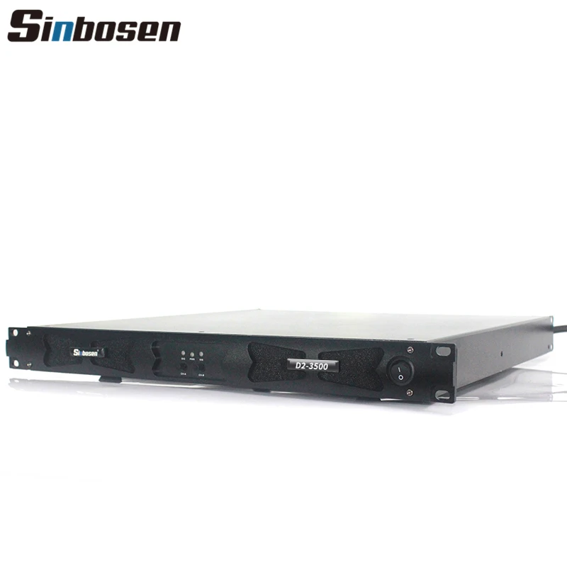 Sinbosen D2-3500 3400 Watt Stereo Echo Mixing 2ch Professional Subwoofer Digital 1u Class D ...