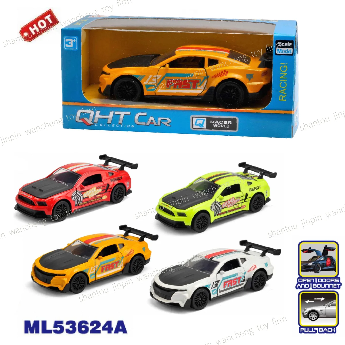 1:32 Alloy Diecast Toys Model Cars Custom Toy Vehicles Model Push Back ...