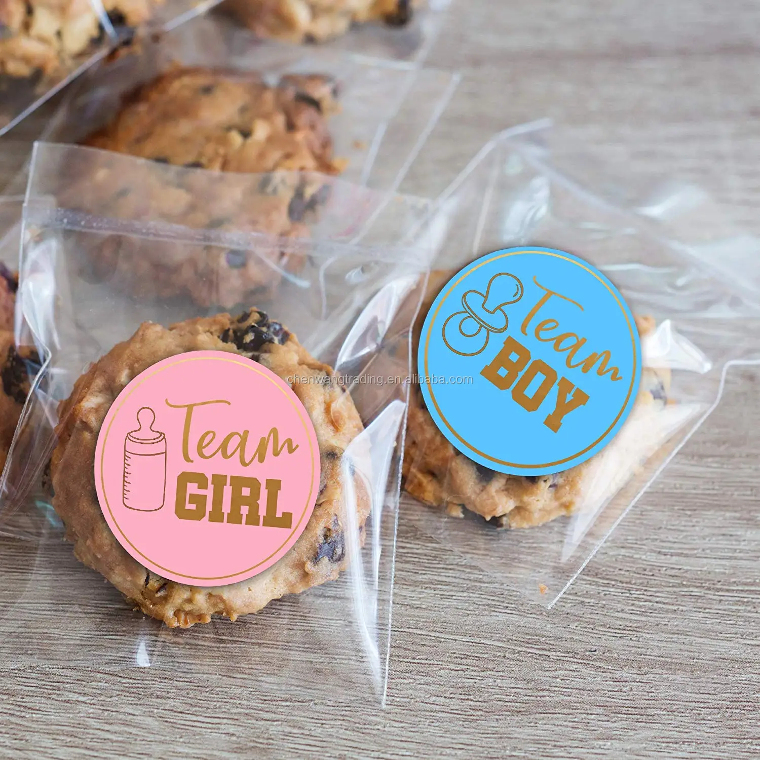 Team Boy and Team Girl Labels for Baby Shower Gender Reveal