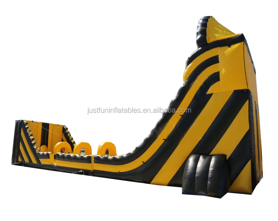 Toxic Inflatable Slide with Zip Line Inflatable Zip Line Sports Games ...