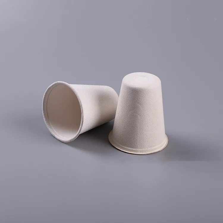 Disposable Biodegradable Sugarcane Cups Bagasse Soup Souce Bagasse Cups ...