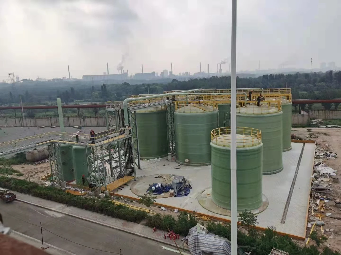 Factory Custom Grp Tank Frp Chemical Storage Tank Customized Colors ...