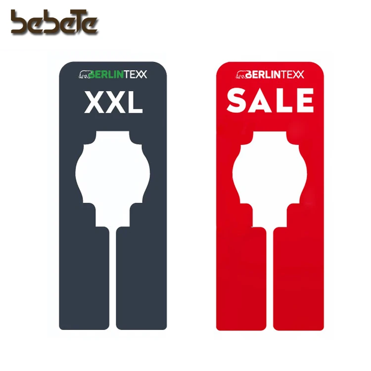 Rectangular Size Dividers For Retail Clothing Racks With Printed Logo ...