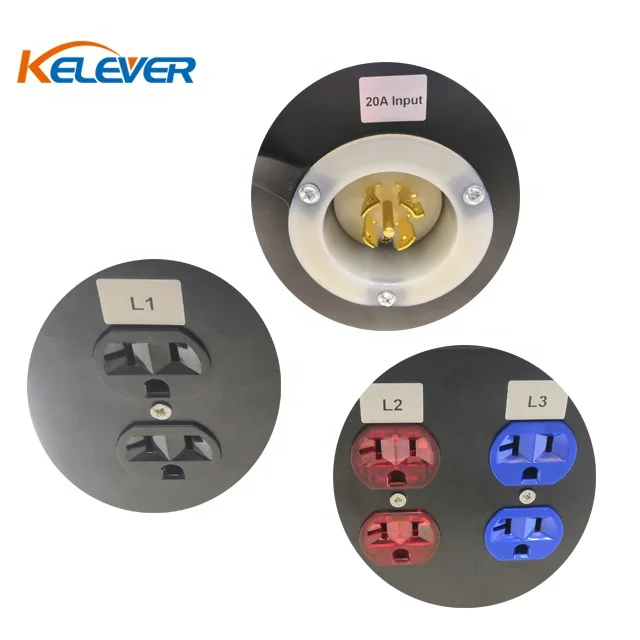 3 Phase 30a Twist Lock To 3 Circuits 20a Duplex Power Distro Box - Buy ...