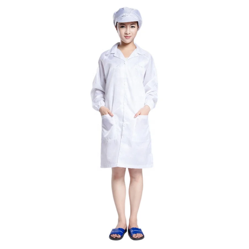 5mm Grid Esd Smocks/99% Polyester Smock/antistatic Smock Gown ...