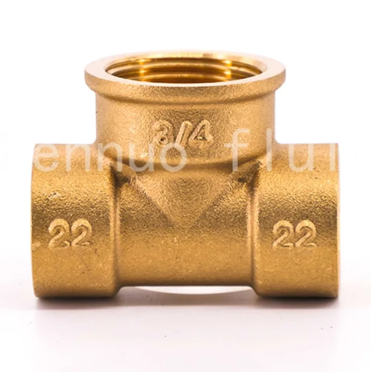 Brass Compression Fitting Pipe Connector Welded Tee L Pipe Fitting ...