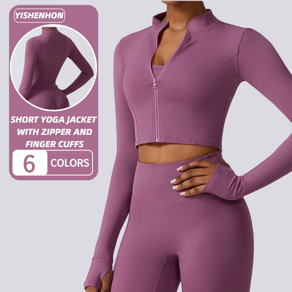 High Quality Yoga Womans Clothing Women Long Sleeve Gym Top Fitness ...