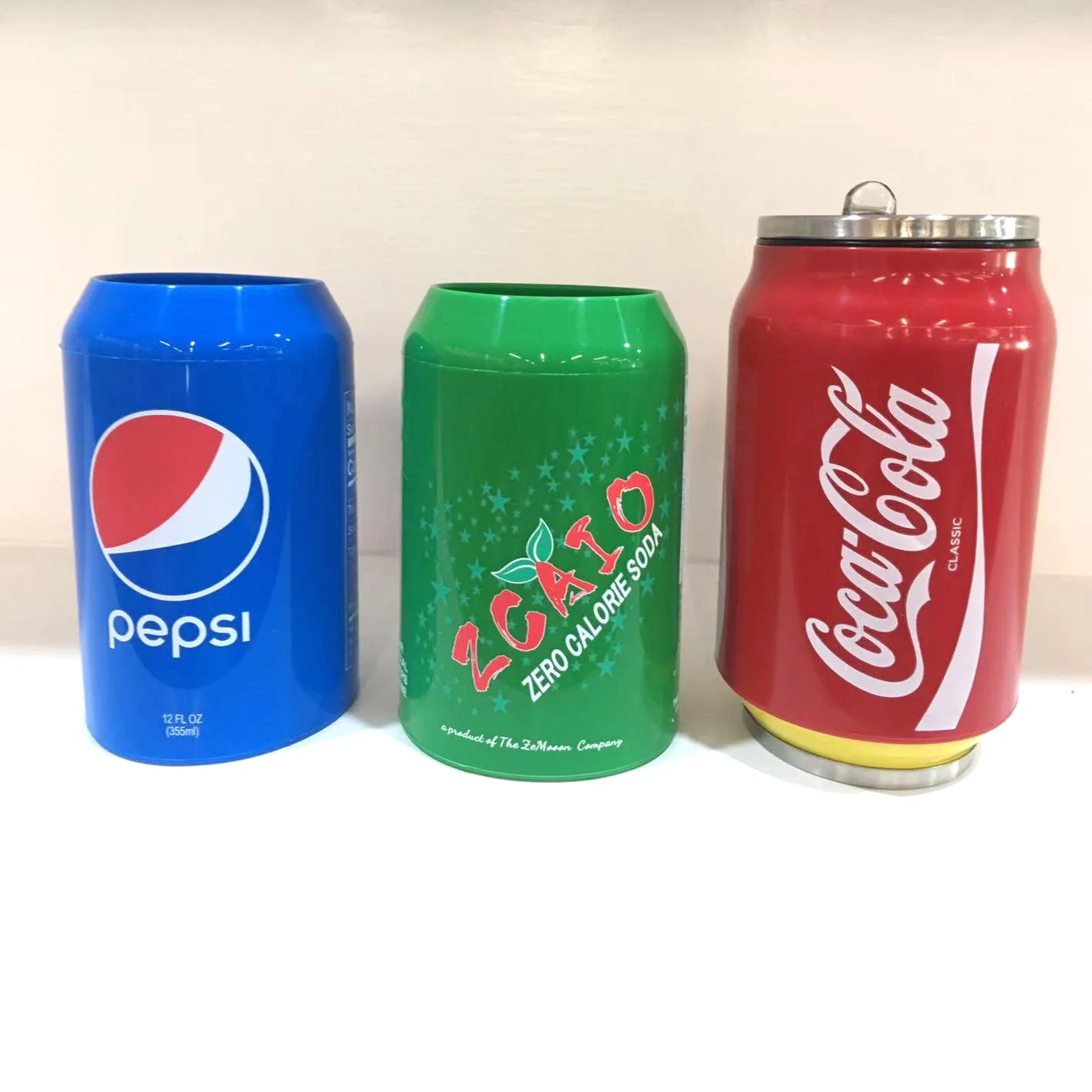 Custom Logo 355ml Silicone Beverage Beer Can Covers for Coke Cola Fanta ...